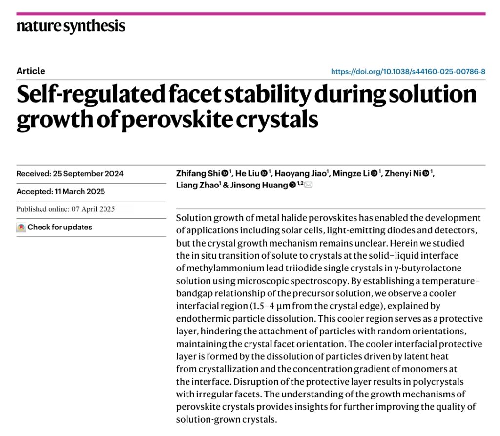 Shi Group – Functional Materials and Devices